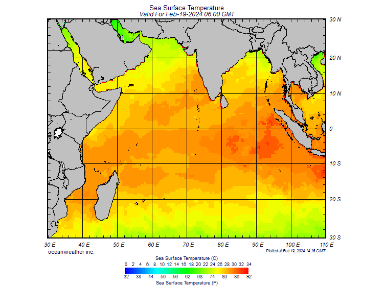 Oceanweather Inc Current Marine Data SST